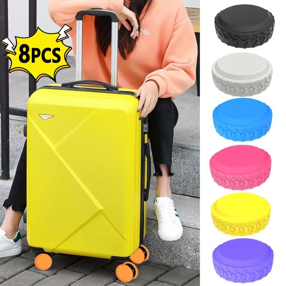 【SG Seller】8PCS Thickening Luggage Wheel Protector Luggage Wheel Cover ...