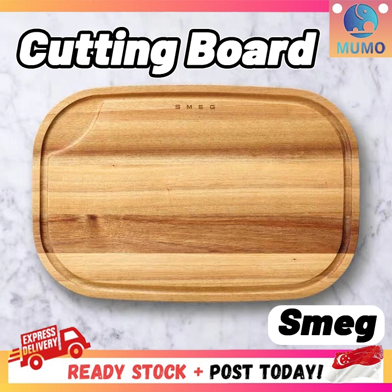 🇸🇬 [In Stock] Smeg Cutting Board Wood Chopping Board Antibacterial ...