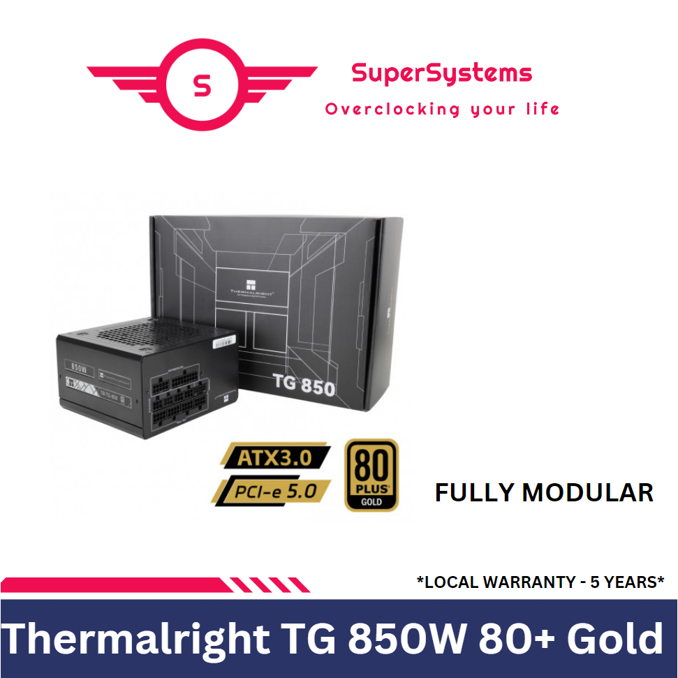 Thermalright TG 850W 80+ Gold Full Modular (ATX3.0+Gen5) / 850W FULLY ...