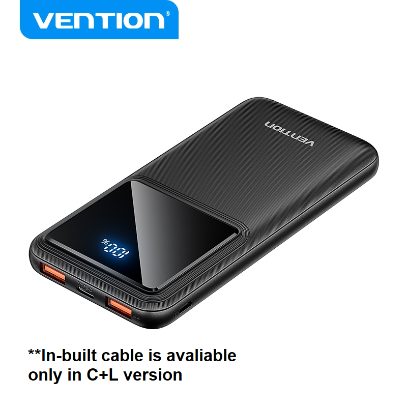 Vention Power Bank Fast charging digital display powerbank 20000mAh ...