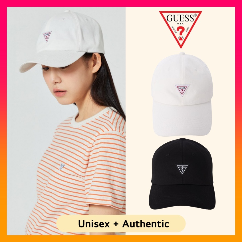 GUESS Triangular Weave Label Unisex Cap (2024New) | Shopee Singapore