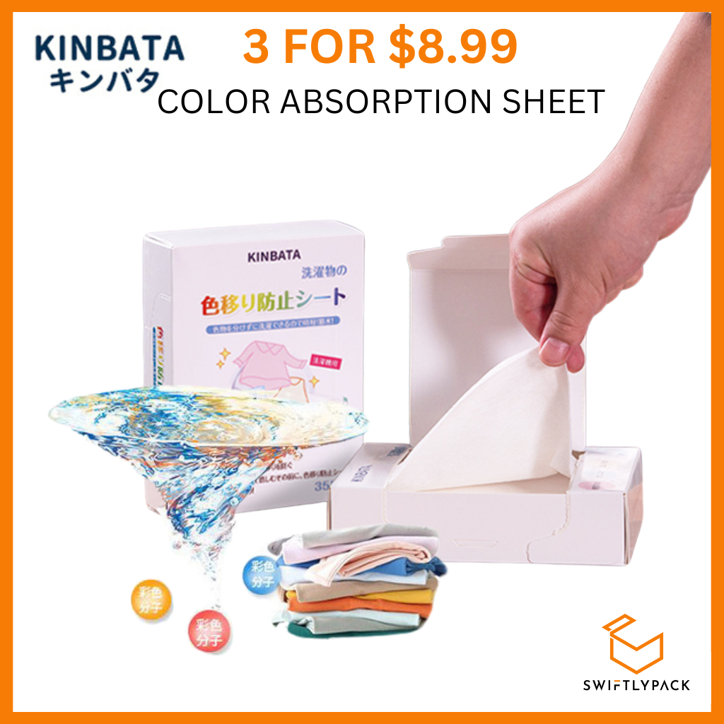 Kinbata Color & Dirts Absorption Colour Catcher Laundry Sheet Color ...