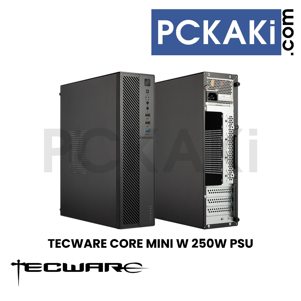 TECWARE CORE MINI SFF PC CASE WITH BUILT IN 250W PSU POWER SUPPLY UNIT ...