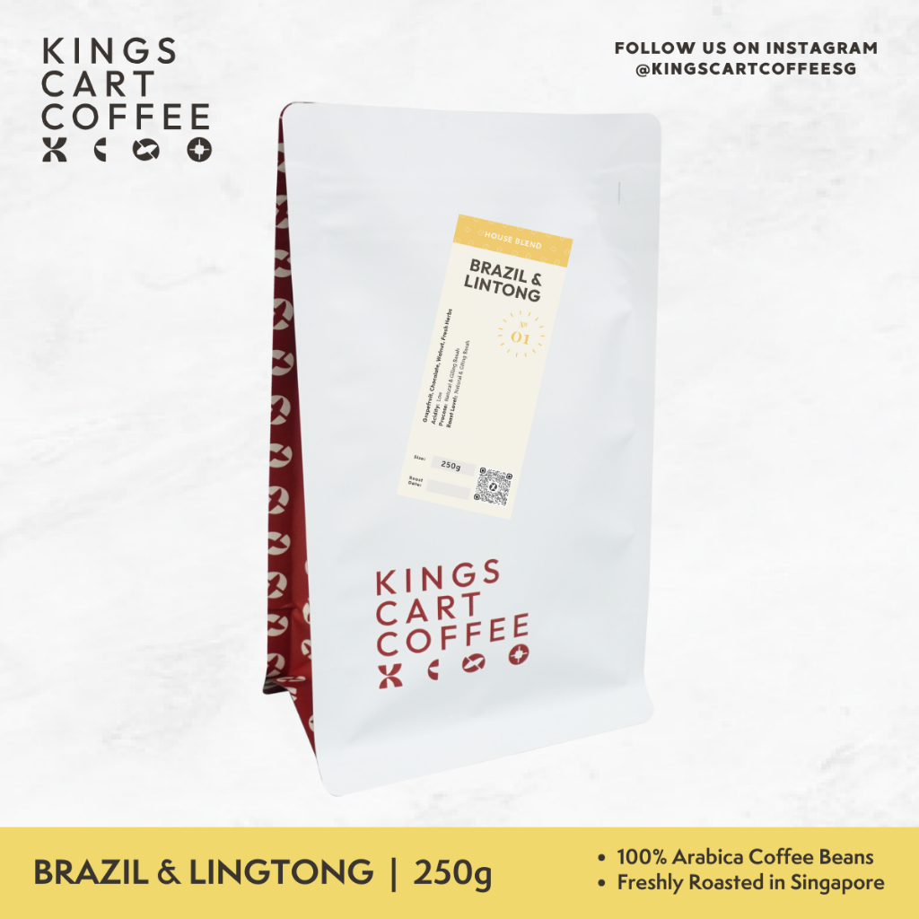 Kings Cart Coffee | Brazil & Lintong [100% Arabica Coffee Beans] [Ready ...