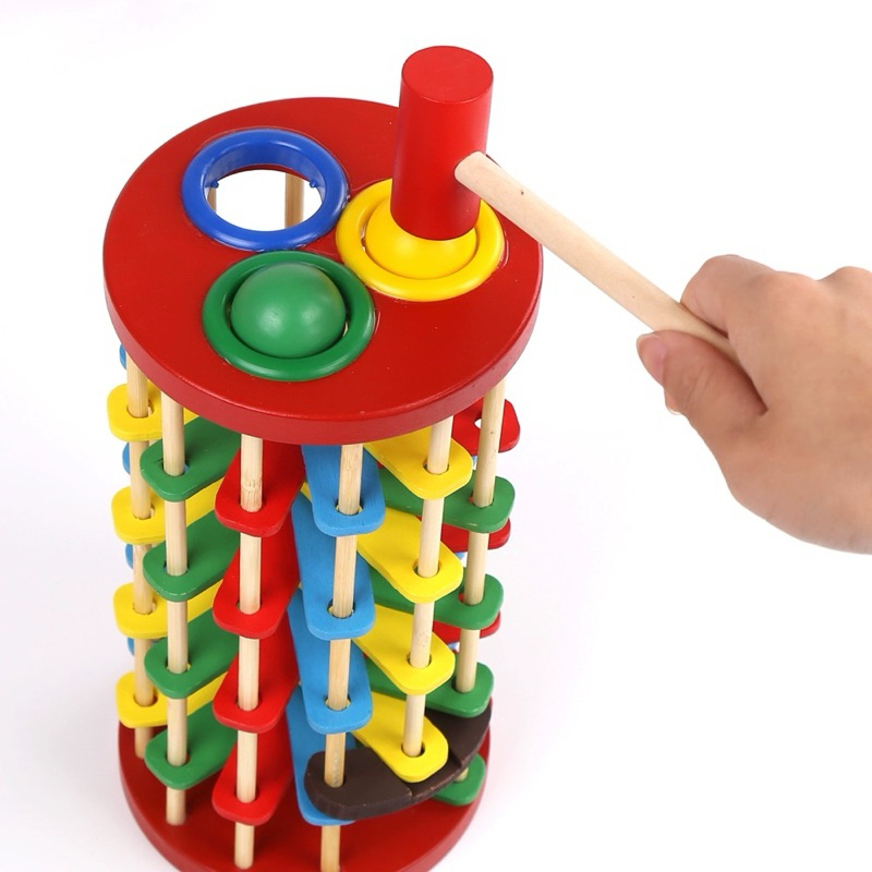 Kids Toys Children Toys Tap Ball Drop Ladder Knock The Ball Falls ...