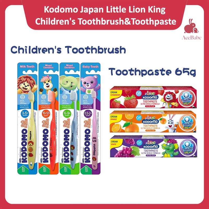 Kodomo Child Oral Care Soft & Slim Toothbrush (Age 6months to 12years ...