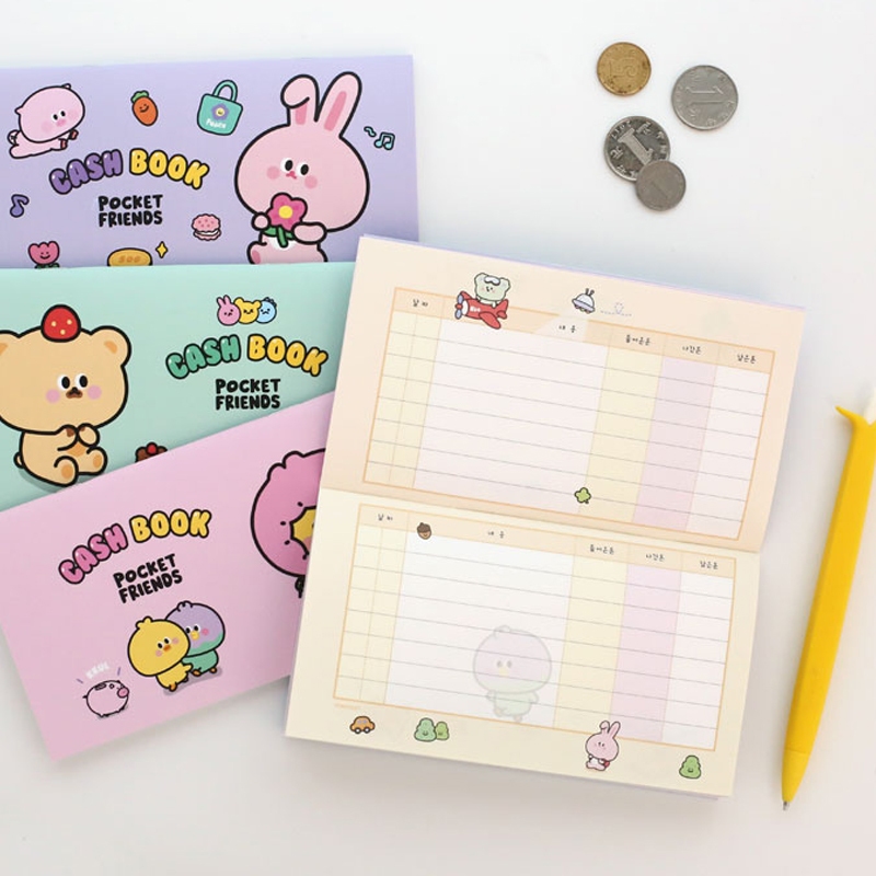 Cute Portable Pocket Cash Book Money Planner Diary Scheduler Notebook ...