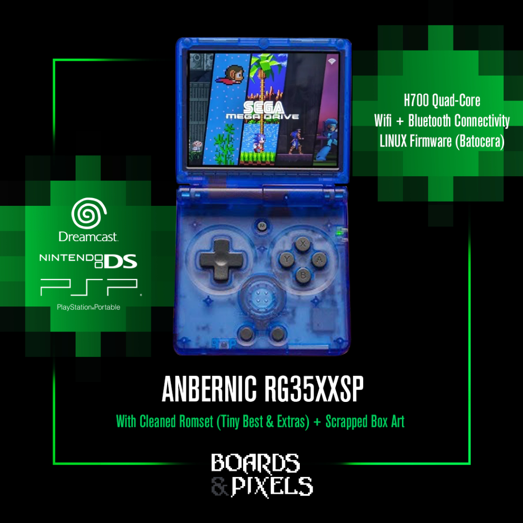 (FREE BAG) Anbernic RG35XXSP Flip GBA SP like Retro Handheld Gaming ...