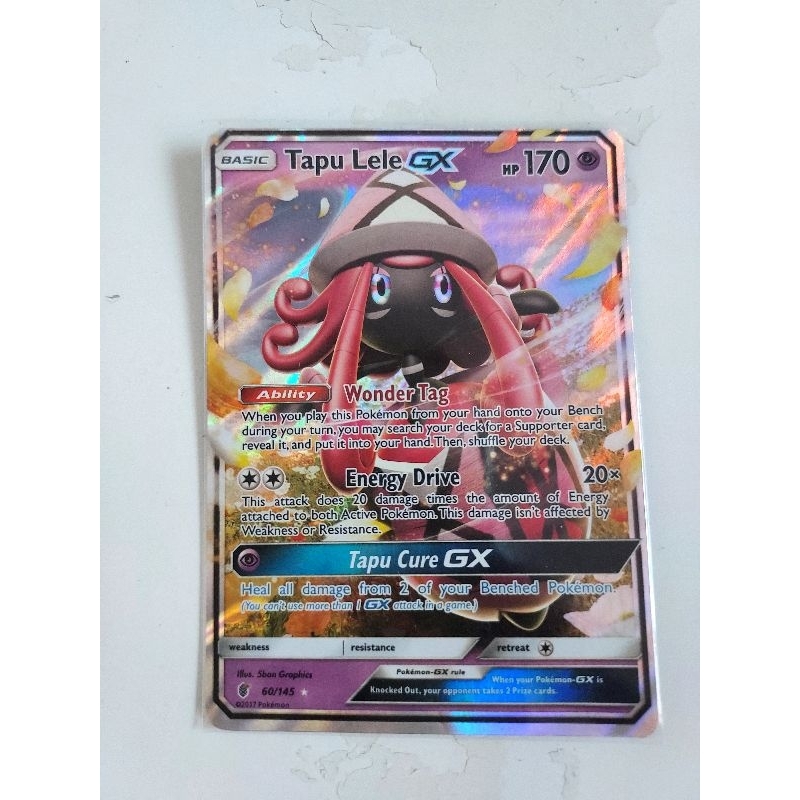 Pokemon tapu lele gx guardian rising card | Shopee Singapore