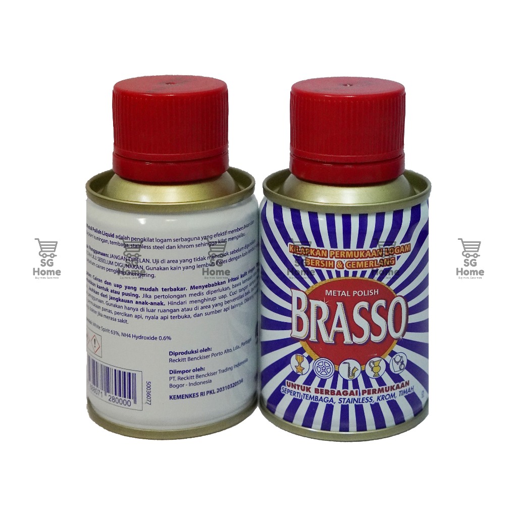 Brasso Metal Polish | Brass Copper Steel Polish 100ml | Shopee Singapore