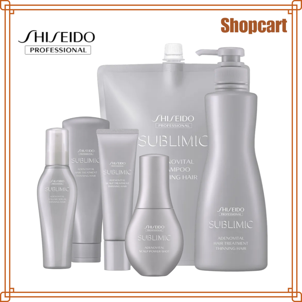 Shiseido Sublimic Adenovital Shampoo/Serum/Treatment/Power Shot for Thinning Hair or Hair Loss ...