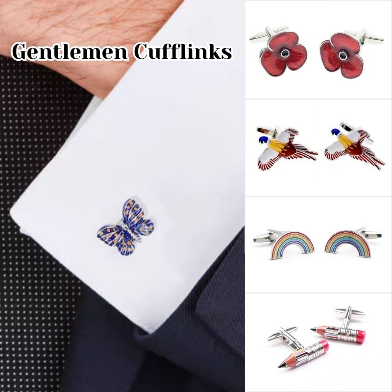 [SG Stock] French Cufflinks w Gift Box - Unique Fun Cuff Men Shirt ...