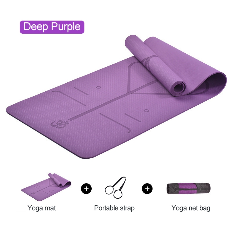 [SG Stock] TPE Yoga Mat Foldable10/8/6MM Thick Anti-skid Sports Fitness ...