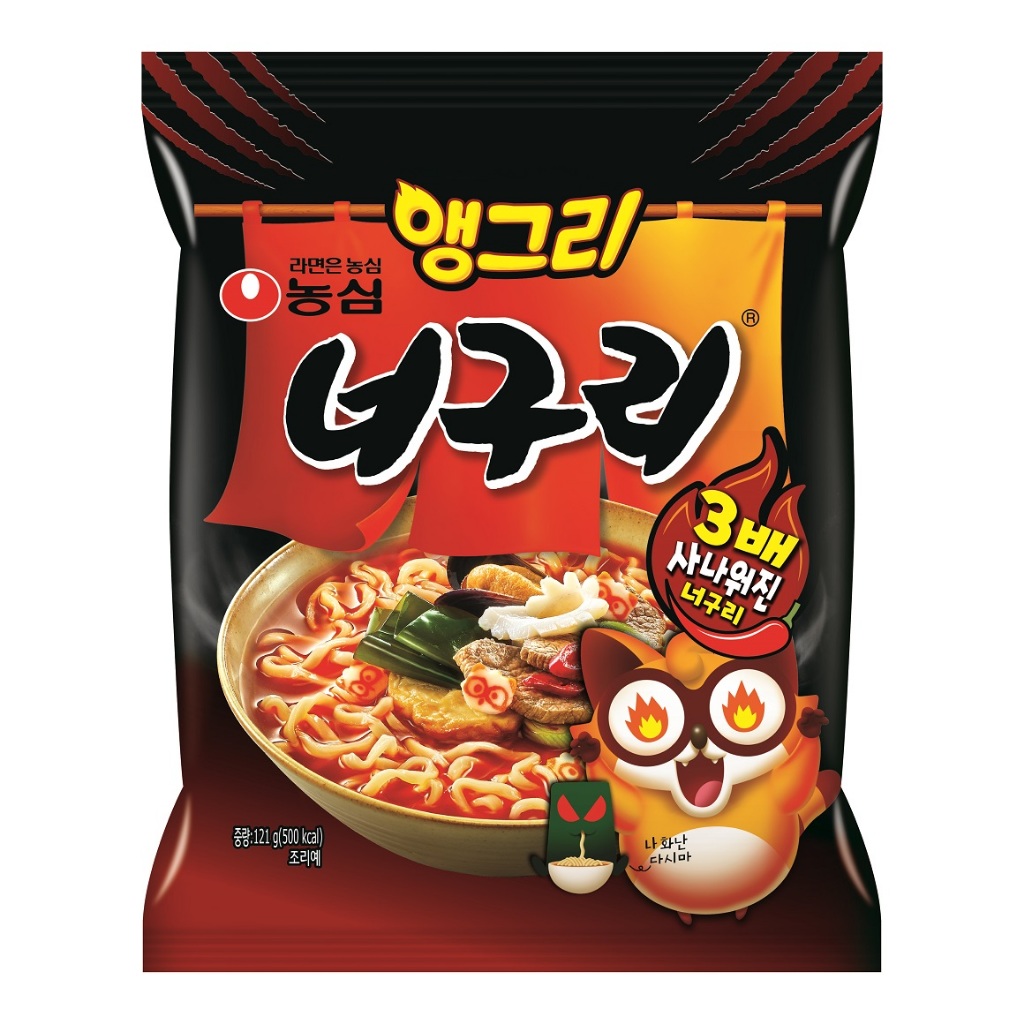 Nongshim ANGRY NEOGURI ramen 121G x 5 너구리 | Shopee Singapore