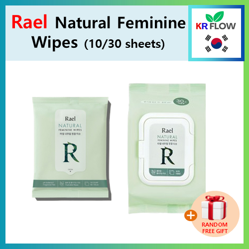 [Rael] Natural Feminine Wipes (10/30 sheets) + RANDOM FREE GIFT / Real ...