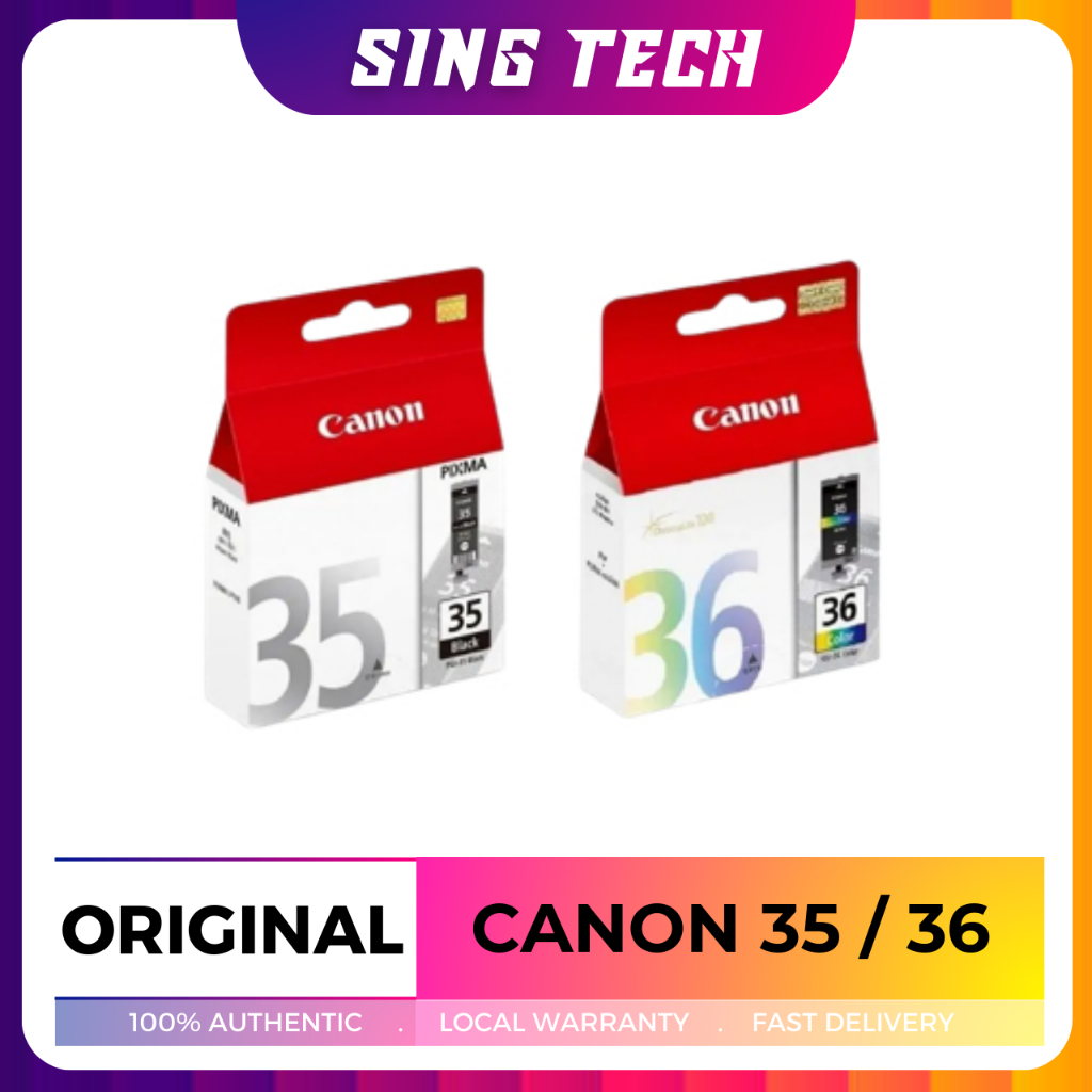 [ORIGINAL] Canon PGI-35 PGI 35 Black / CLI-36 CLI 36 Color Ink ...