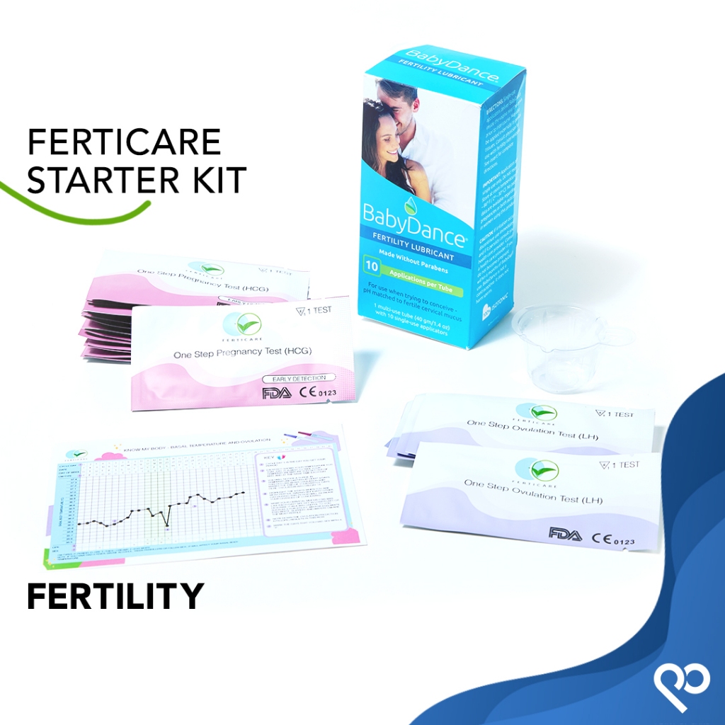 FERTICARE Starter Kit (3 HCG, 15 LH, 1 Fertility Lubricant, 1 Ovulation ...