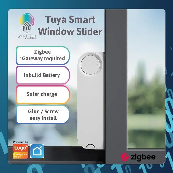 🇸🇬 SMART TECH® Tuya Smart Zigbee Window or Door Slider, Tuya Smartlife ...