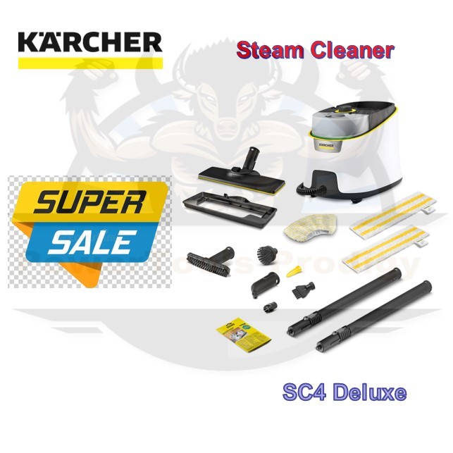 KARCHER SC4 DELUXE PLUS STEAM CLEANER/ SC 4 STEAM CLEANER | Shopee ...