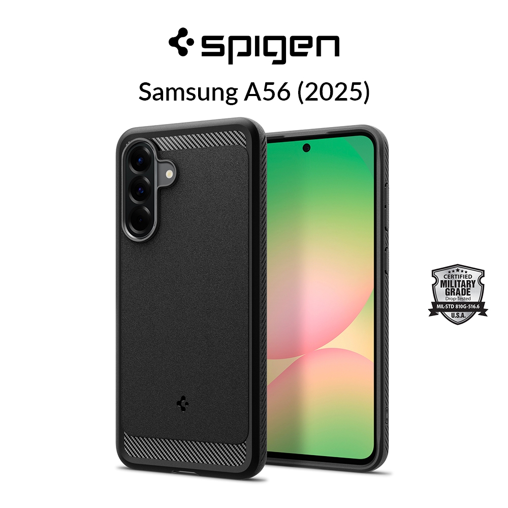 Spigen Samsung A56 5G Case Rugged Armor Galaxy A56 Casing Mil-Grade ...