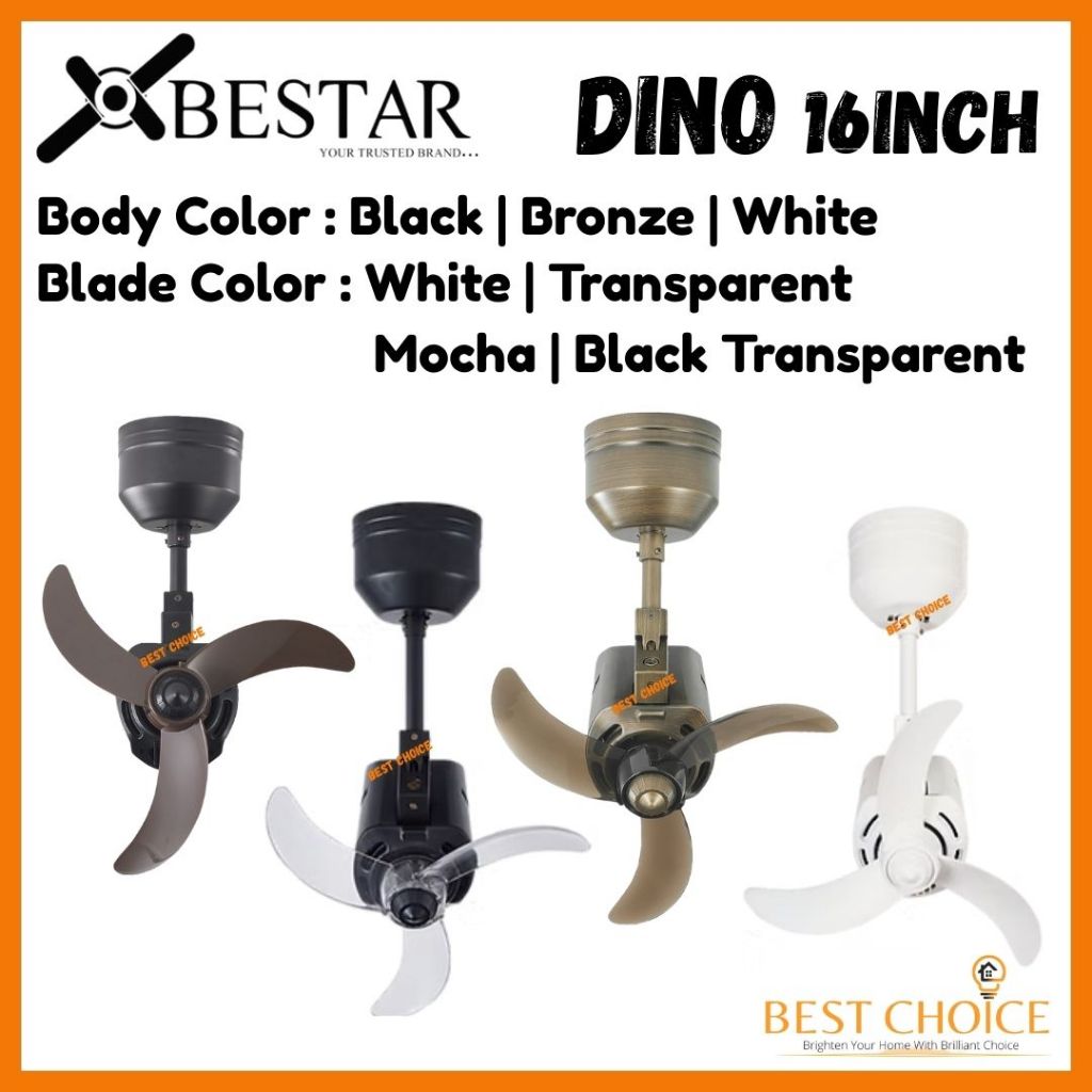 (SG60 CDC) Yes-Basic Install Wifi -Bestar Dino 16inch 3-blades DC ...
