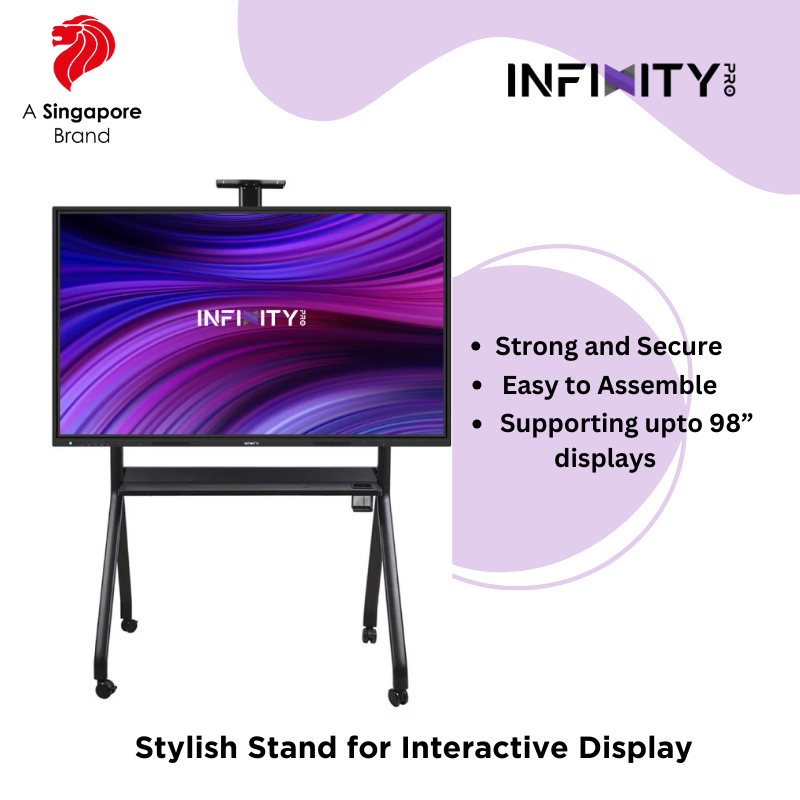InfinityPro Stylish Mobile Stand For Interactive Display Bracket for ...