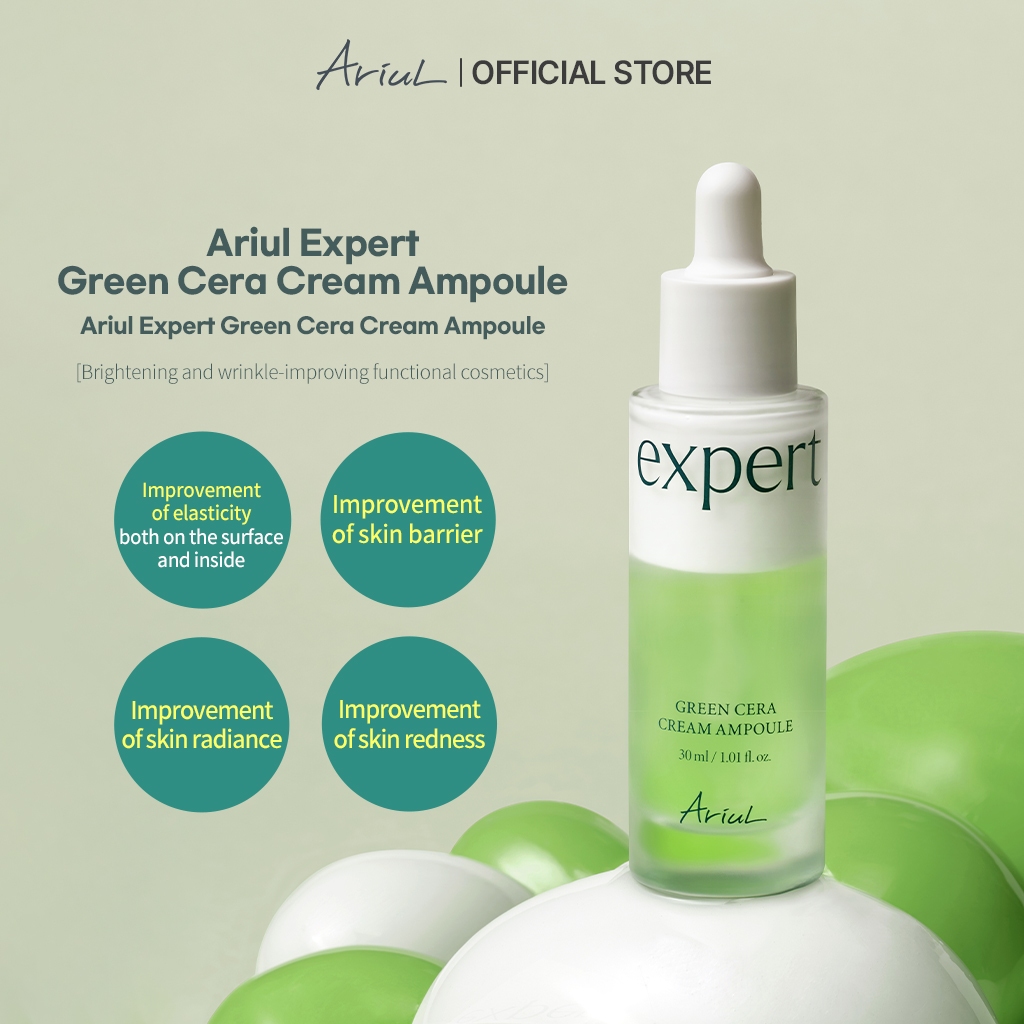 Ariul Expert Green Cera Cream Ampoule 30ml | Shopee Singapore