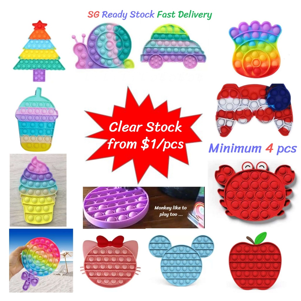 PUSH BUBBLE POP IT FIDGET TOY NEW DESIGN PUSH POP / STRESS RELIEF / SG ...