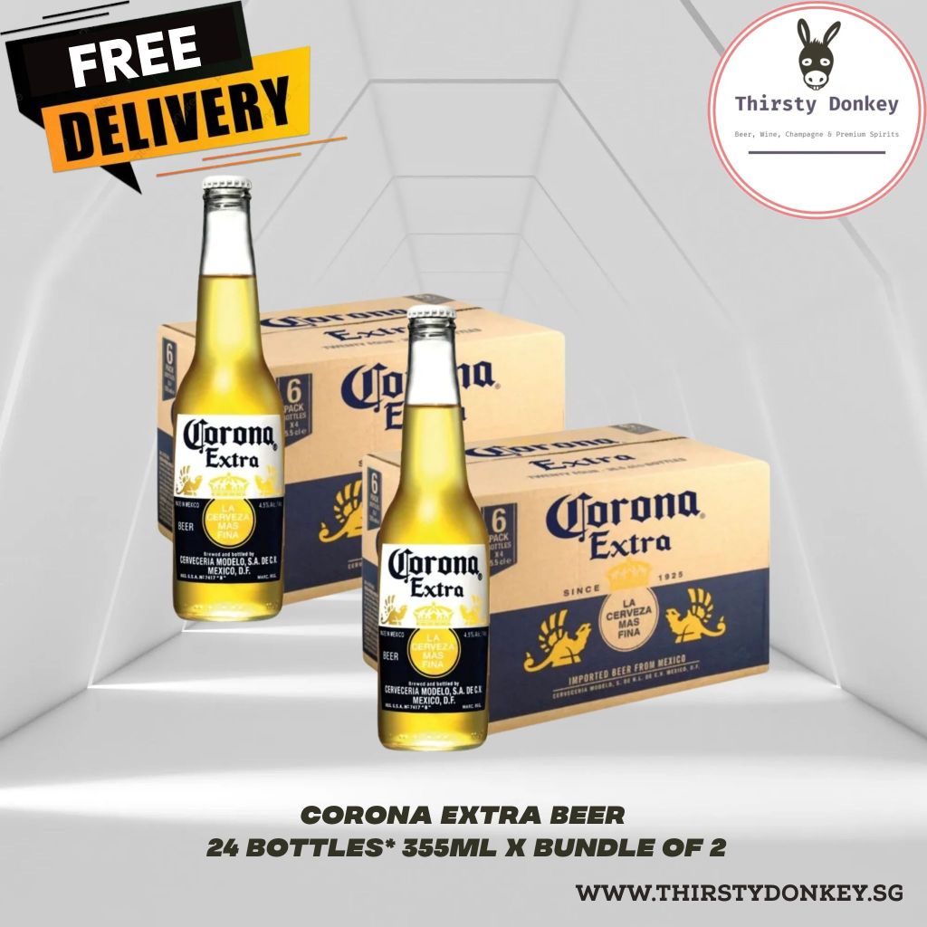 Corona Extra Beer - 24 bottles x 355ml (Bundle of 2) (BBD: 11/2024) | Shopee Singapore