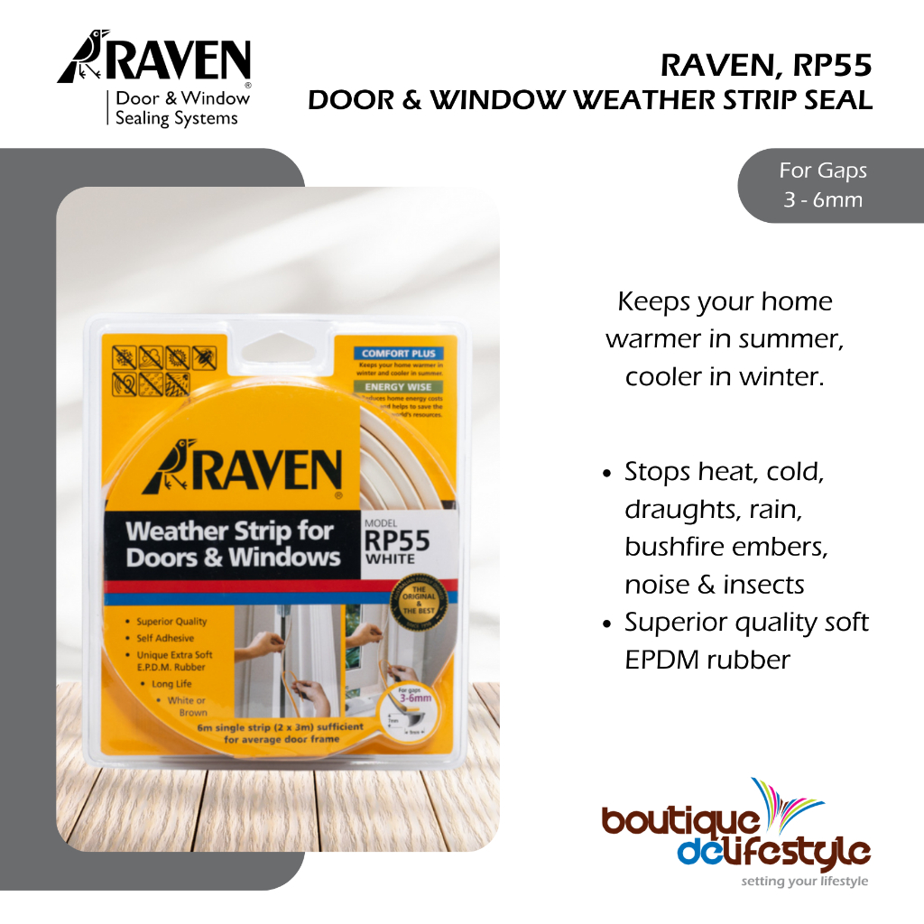 Raven, Door Perimeter Seal, RP55 | Shopee Singapore