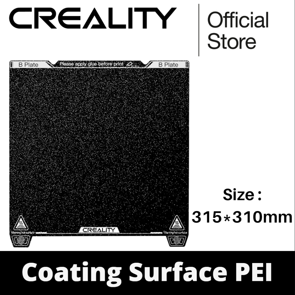 Creality K1 Max Smooth PEI Build Plate Kit, Flexible Spring Steel Platform with Smooth PEI ...