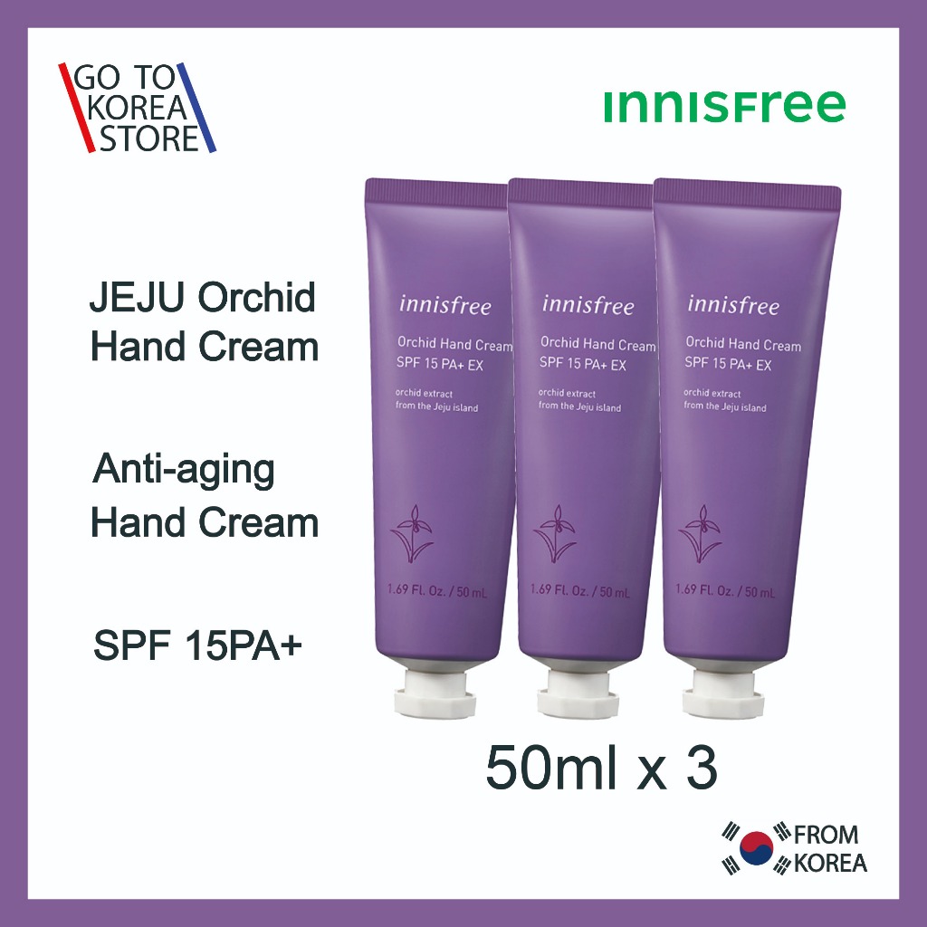 [INNISFREE] JEJU ORCHID HAND CREAM 50ml x 3EA | Shopee Singapore