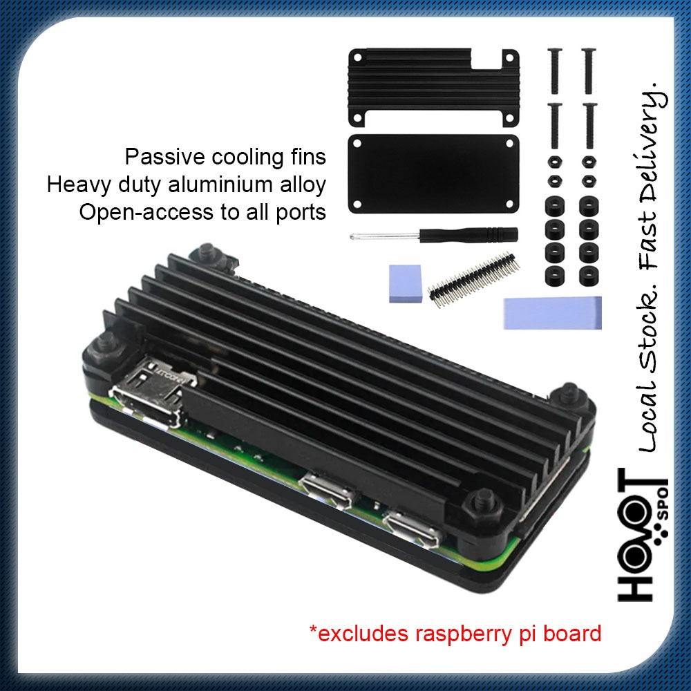 Raspberry Pi Zero Aluminium Alloy Heat Sink Heatsink Case W 2 2W WH 2WH ...