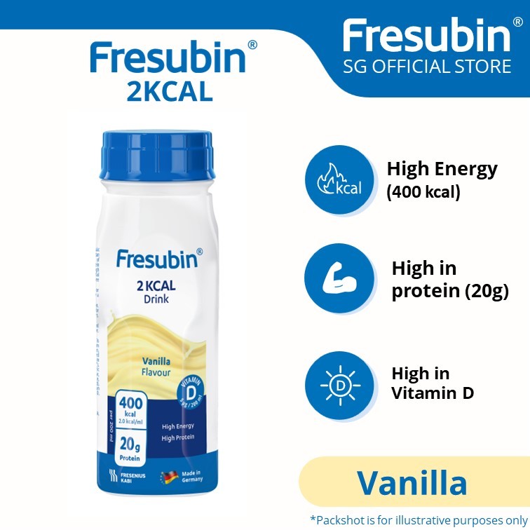 [Bundle] Fresubin 2kcal Drink (Vanilla 200ml) | Shopee Singapore