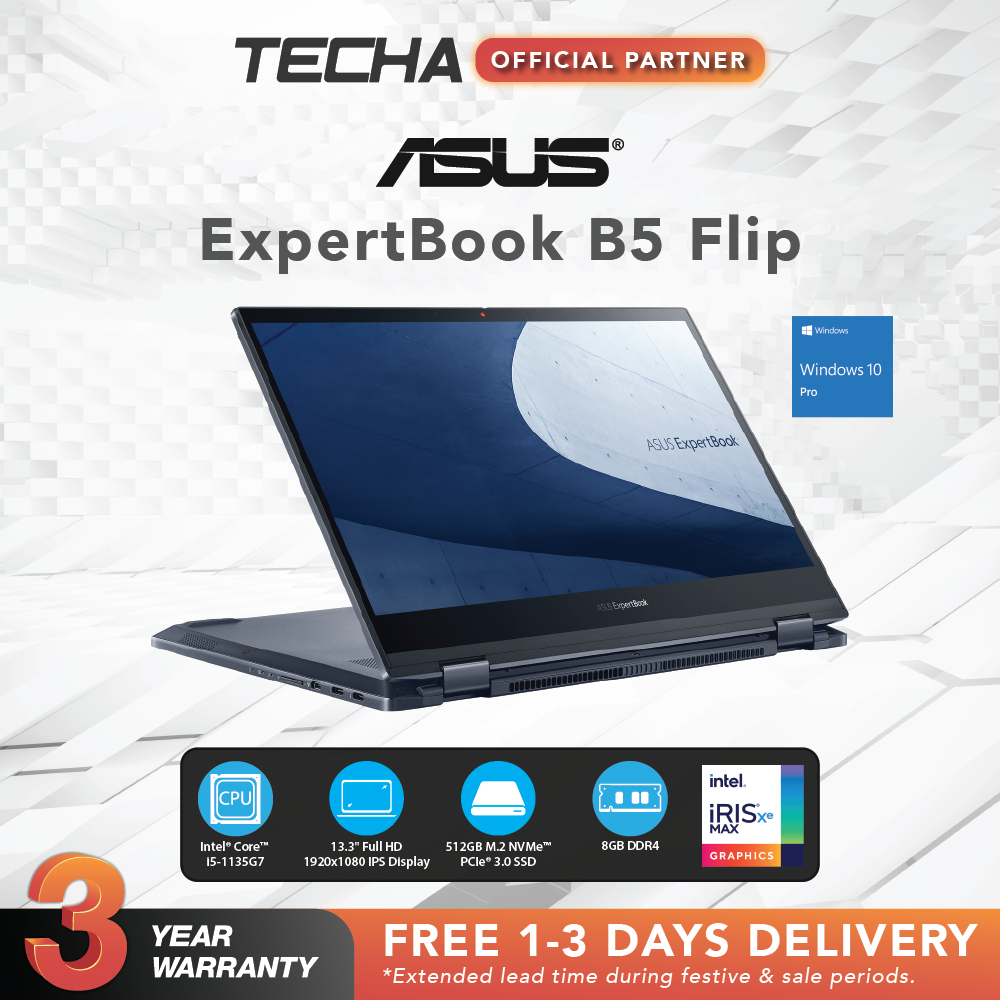 ASUS ExpertBook B5 Flip | 13.3" FHD | I5-1135G7 | 8GB | 512GB SSD ...