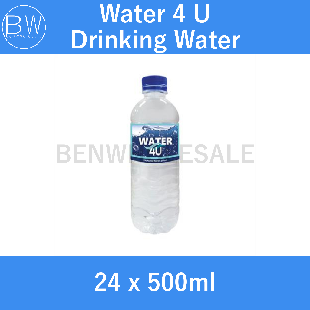 Water 4U Drinking Water (24 x 350ml / 24 x 500ml / 12 x 1.5L) | Shopee ...