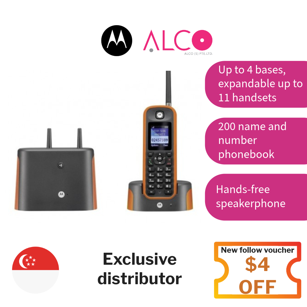 Motorola O201 Long Range Waterproof Dect Phone (Rugged Design) | Shopee ...