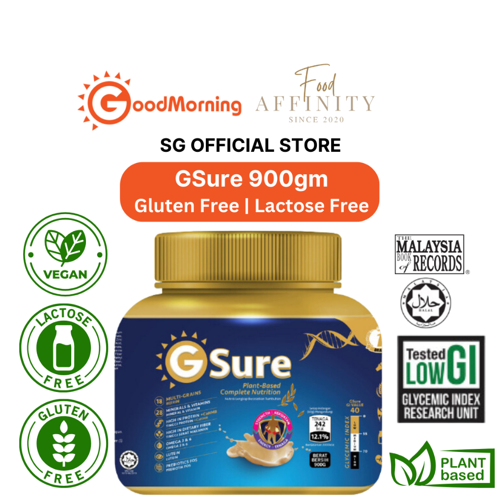 GoodMorning® GSure Plant-Based Complete Nutrition Beverage - by Food Affinity | Shopee Singapore