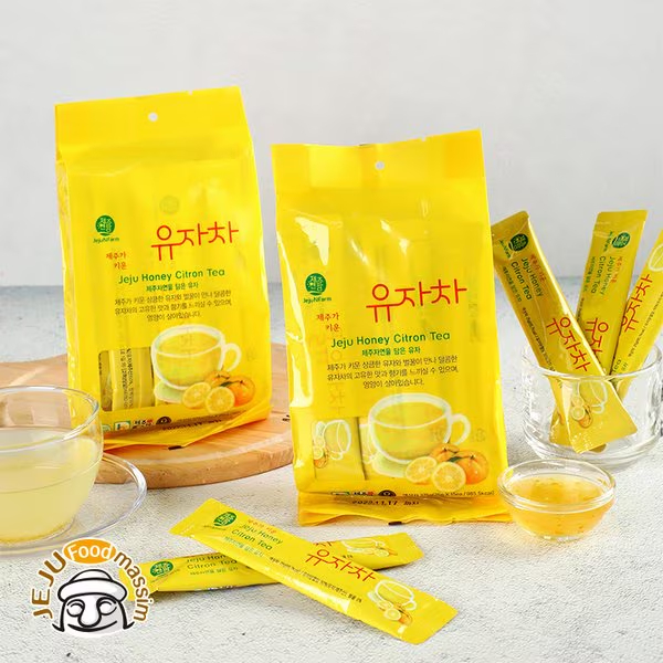 [JEJUnFARM] Jeju Honey Citron (Yuja) Tea Sticks 15ea , Jinny's Kitchen ...