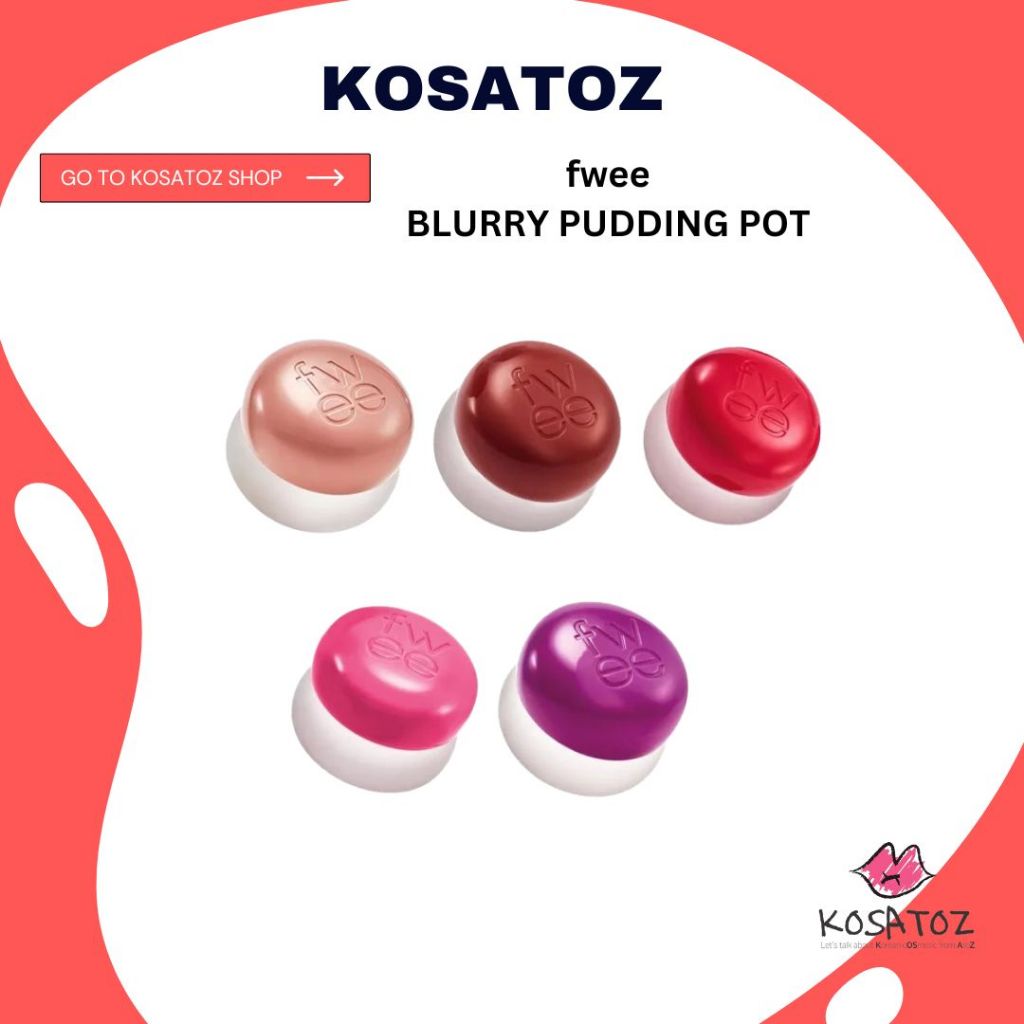 fwee LIP&CHEEK BLURRY PUDDING POT -23 Colors | Shopee Singapore