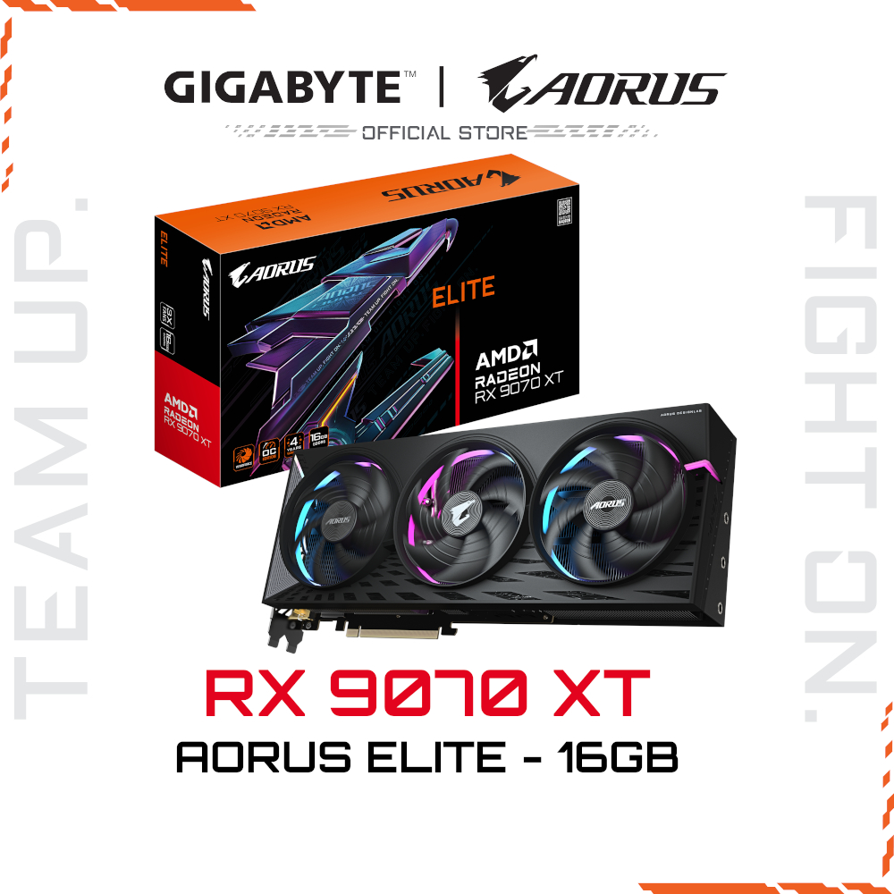 AORUS Radeon™ RX 9070 XT ELITE 16G - AMD RADEON GAMING GRAPHICS CARD ...