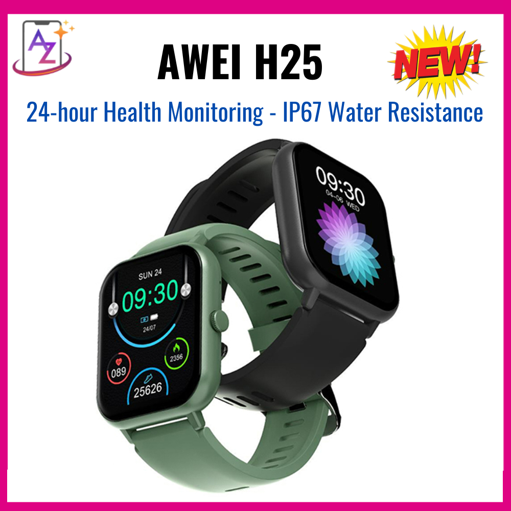 Awei H25 Smartwatch | 24-hour Health Monitoring | 100+ Sports Modes ...