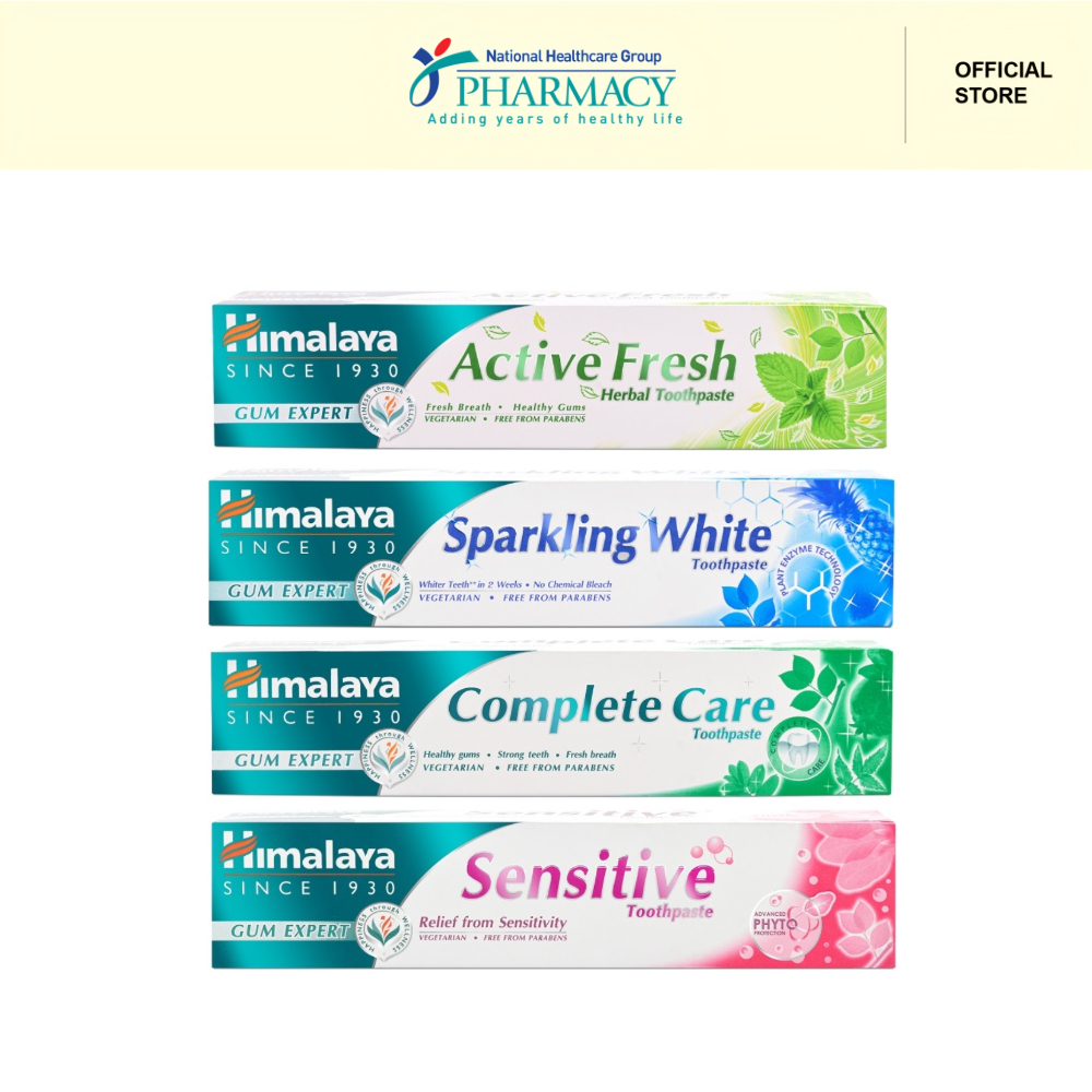 Himalaya Toothpaste 100g - Active Fresh / Complete Care / Sensitive ...