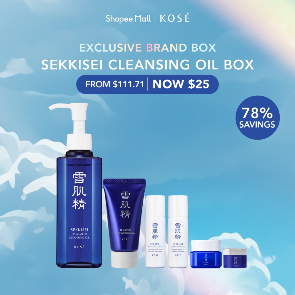 Shopee x Kose Sekkisei Cleansing Oil Brand Box | Shopee Singapore
