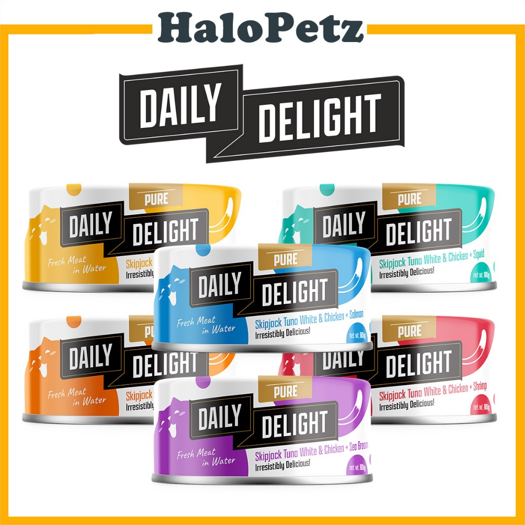 [$1.45 ea] Daily Delight Pure Wet Tuna Cat Food 80g | Shopee Singapore