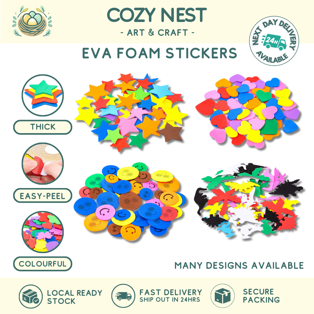 [Sg Ship]DIY EVA 3D Sticker Craft Kit, Children's Foam Paper Adhesive ...
