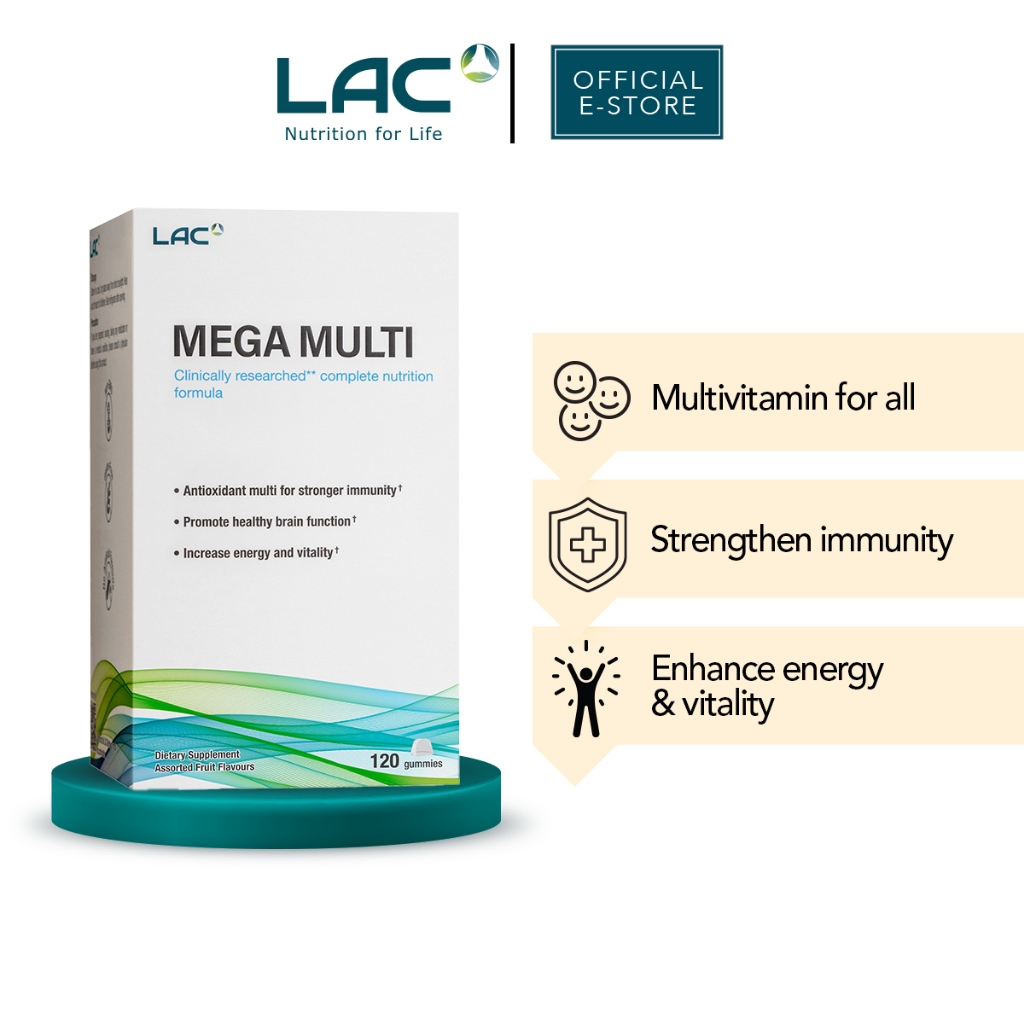 [LAC MULTIS] Mega Multi (120 gummies) | Shopee Singapore