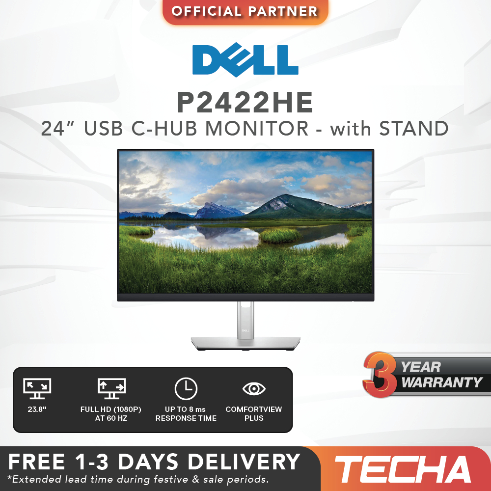 [FREE NEXT DAY] Dell P2422HE / P2422H | 24" FHD | IPS Monitor | Shopee ...