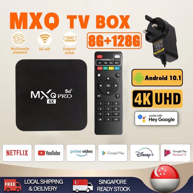 【READY STOCK】MXQ Pro Android 10.1 Smart TV Box 4K Media Player Set-top ...