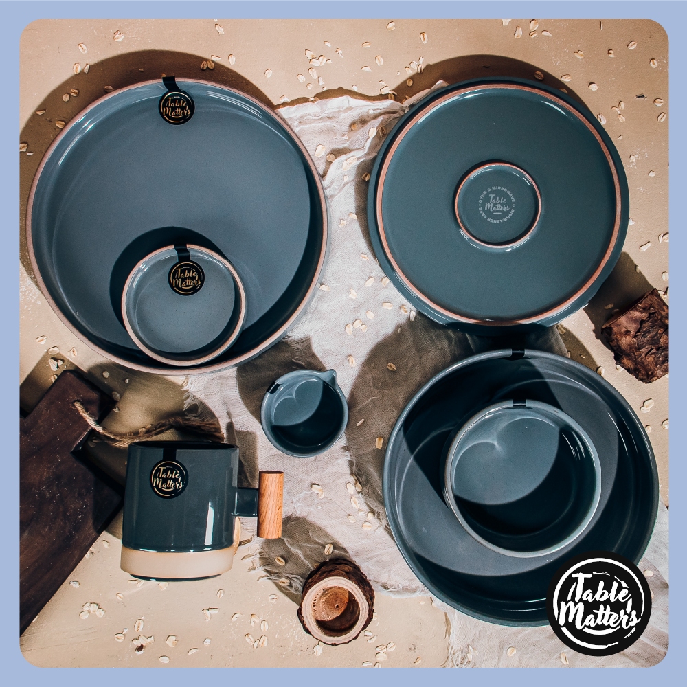 Table Matters - Tsuya Grey Collection [Plates | Bowls | Saucer | Mug ...
